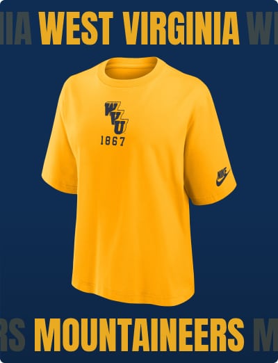 WVU Gear & Apparel, West Virginia Merchandise, WVU Mountaineers Jerseys ...